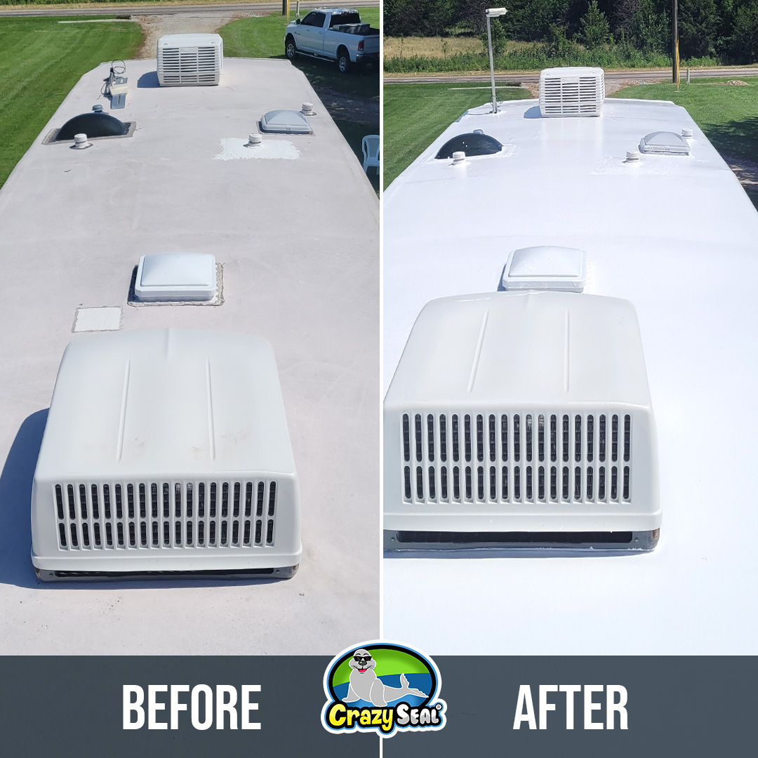 Project #3380: DIY RV Roof Refresh with a Seamless Finish | CRAZY SEAL